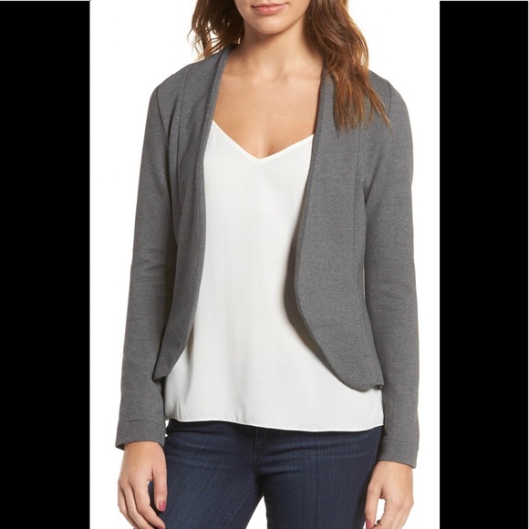 Amour Vert | Jackets & Coats | Amour Vert Shely Collarless Ponte Blazer ...